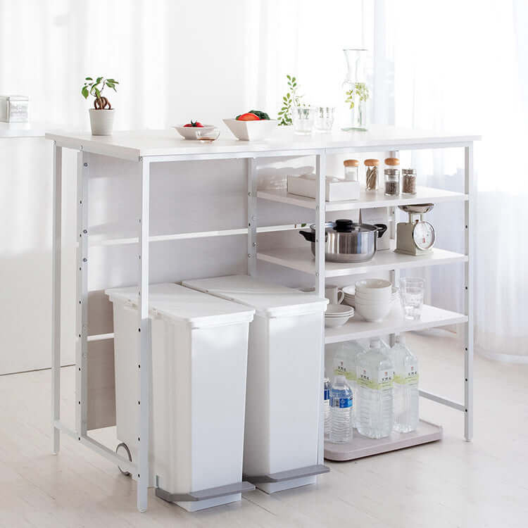 カウンターテーブル おしゃれ 収納 幅120 奥行き60 高さ100cm - flatoo（フラトゥー）コンパクト商品専門店