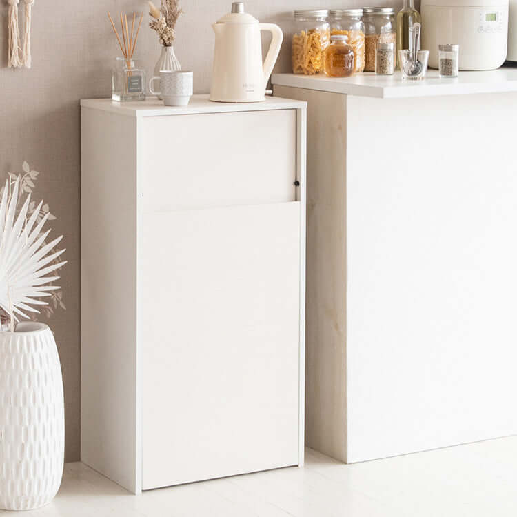 ダストボックス おしゃれ 45L 木製 木目 キャスター スリム - flatoo（フラトゥー）コンパクト商品専門店